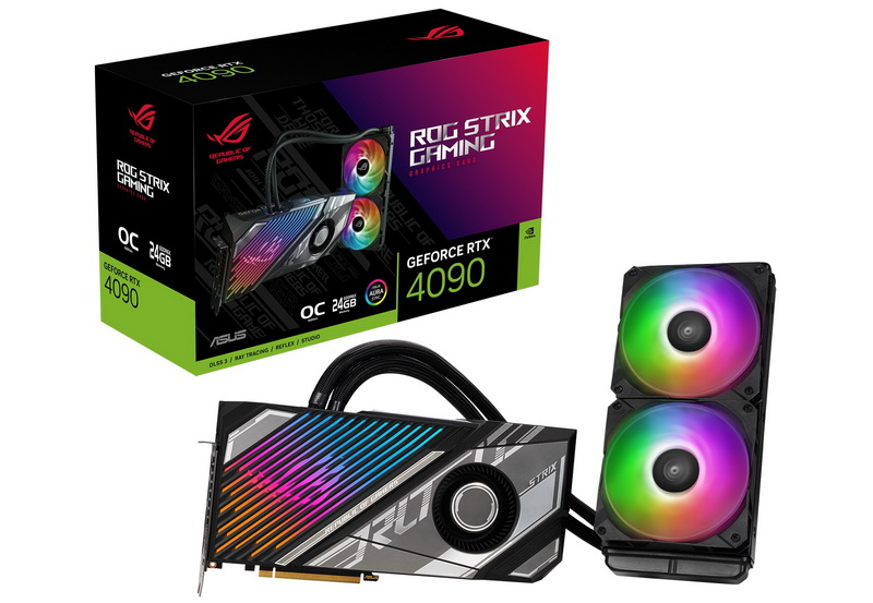 ASUS muestra GeForce RTX 4090 ROG Strix LC con GeForce RTX 3090 Ti LSS ...